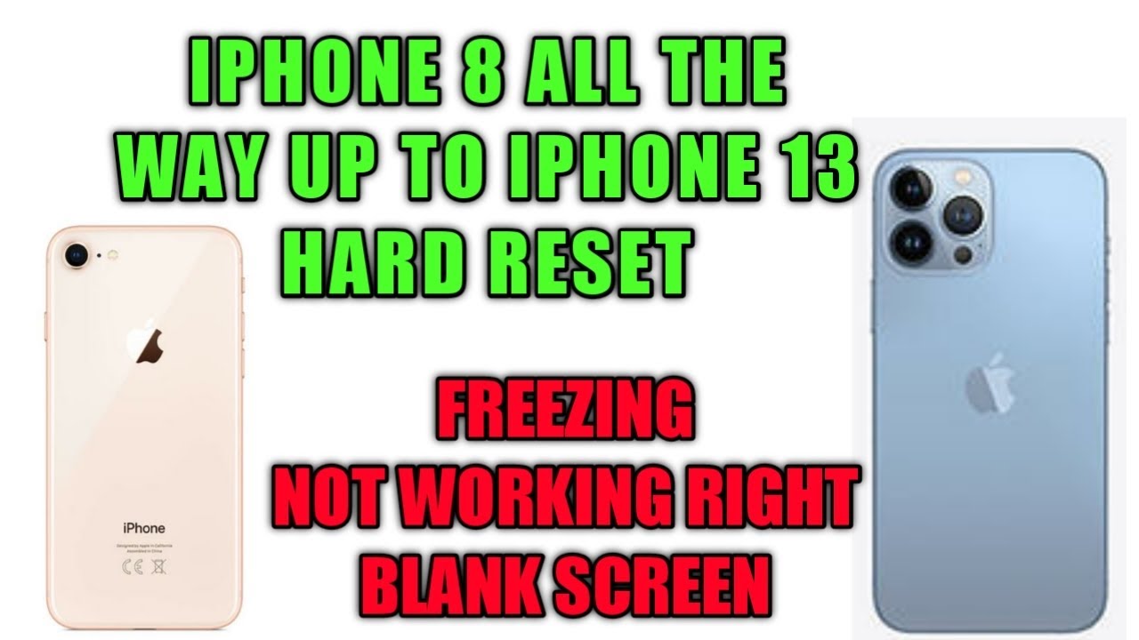 iPhone 8 up to iPhone 13 pro max hard reset UK - YouTube