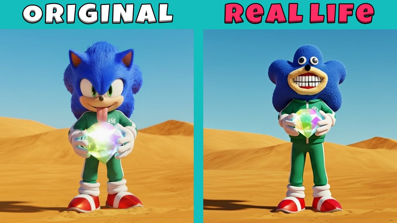 Sonics Absorbs Ultimate Ruby Stone to Win Squid Game | Sonic Original ...