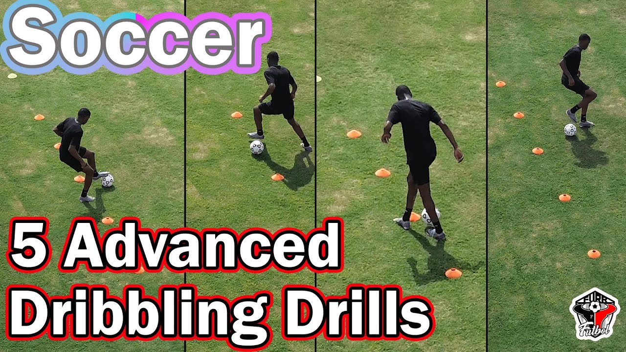 5 Advanced Soccer Dribbling Drills - Football Skills Drills - YouTube