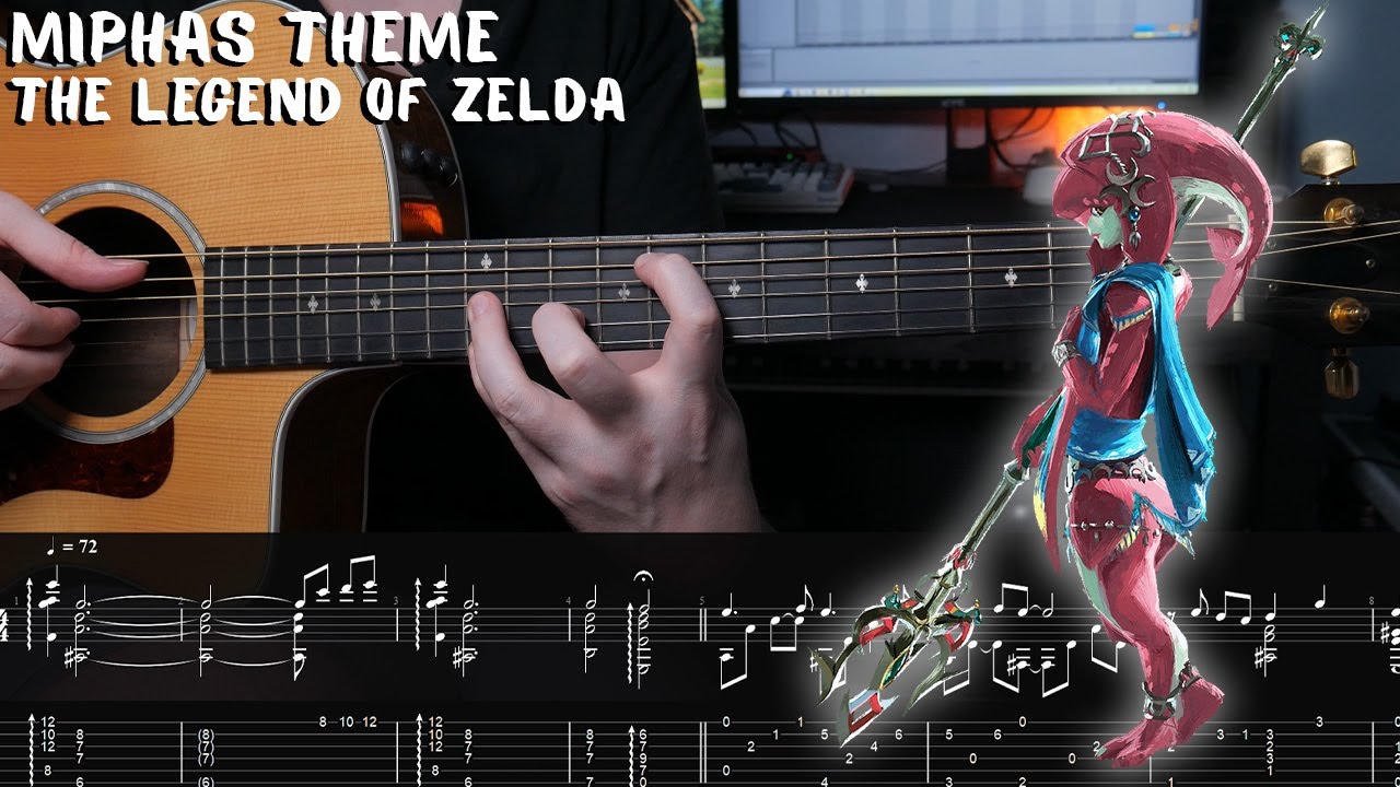 Mipha's Theme - The Legend of Zelda - Fingerstyle Guitar Tutorial + TAB ...