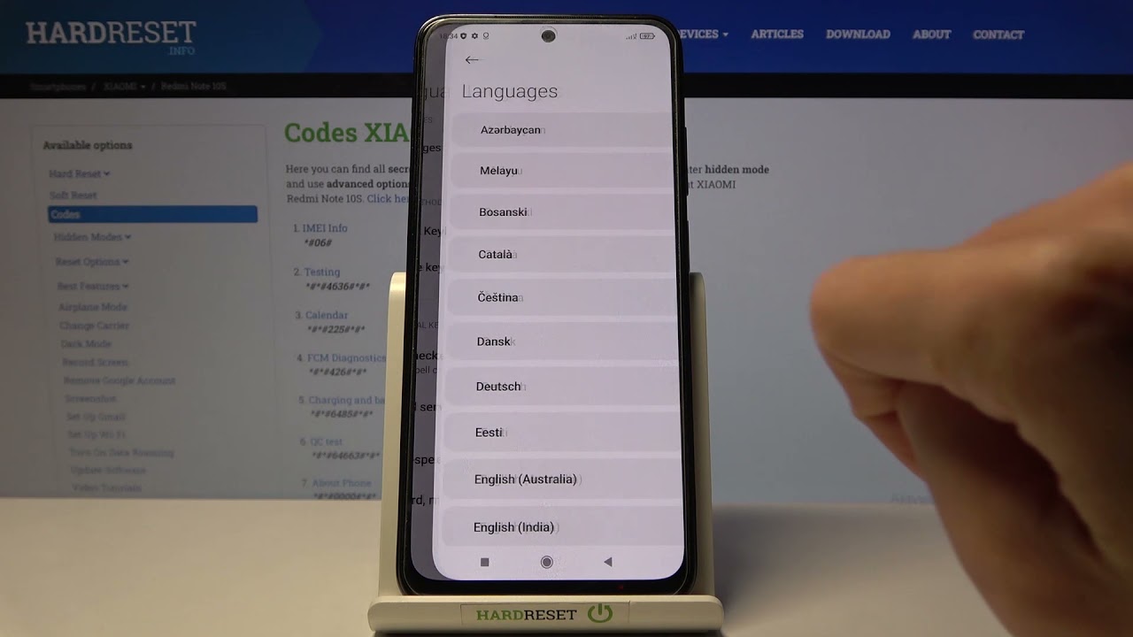 How to Change Language on XIAOMI Redmi Note 10S - Language Settings ...