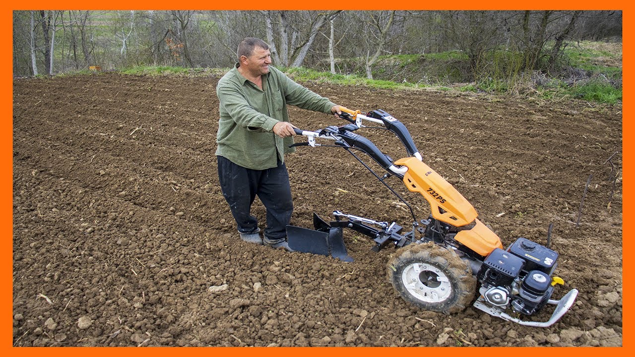 Biloane cartofi cu motocultivator O'MAC 15cp cu 5 viteze, diferențial ...
