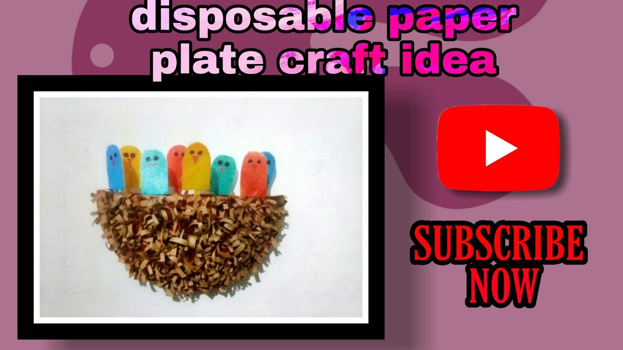 Disposable Paper Plates Craft Idea// crafty creations with SA's - YouTube