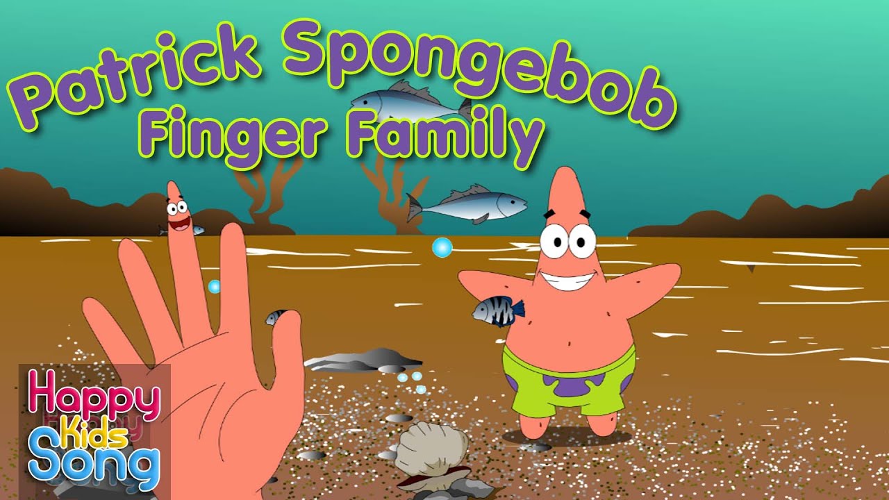 PATRICK Spongebob Finger Family Nursery Rhyme for kids - YouTube