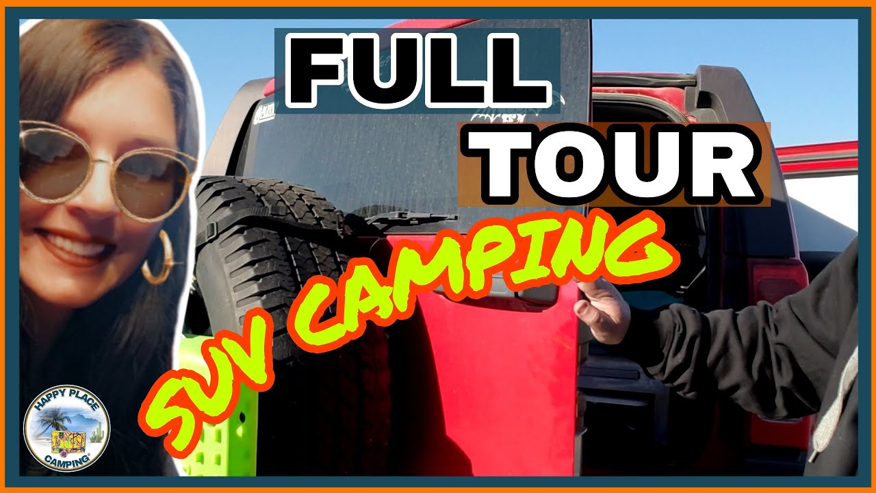 SUV Camper Conversion Tour CHEAP & EASY diy SUV Life - Van Life Car ...