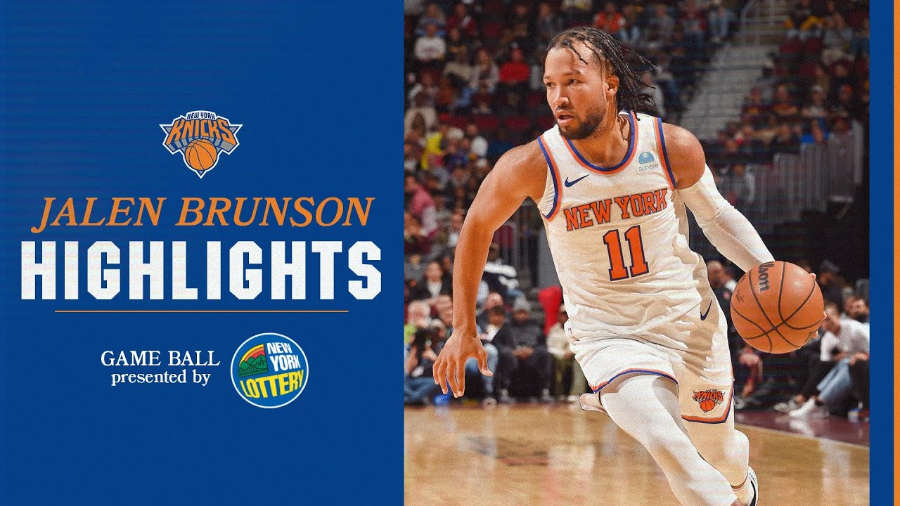 PROFESSIONAL BUCKET GETTER 🪣 | Jalen Brunson Highlights at Cleveland ...