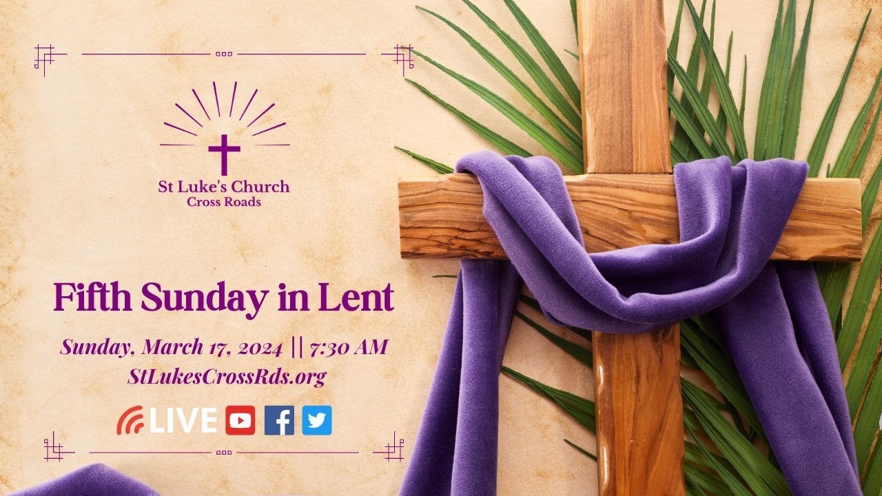 Fifth Sunday in Lent Worship Service - YouTube