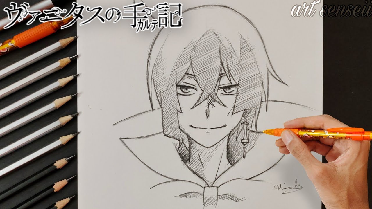 How to draw Vanitas | Vanitas no Carte | バニティノーカルテ | - YouTube