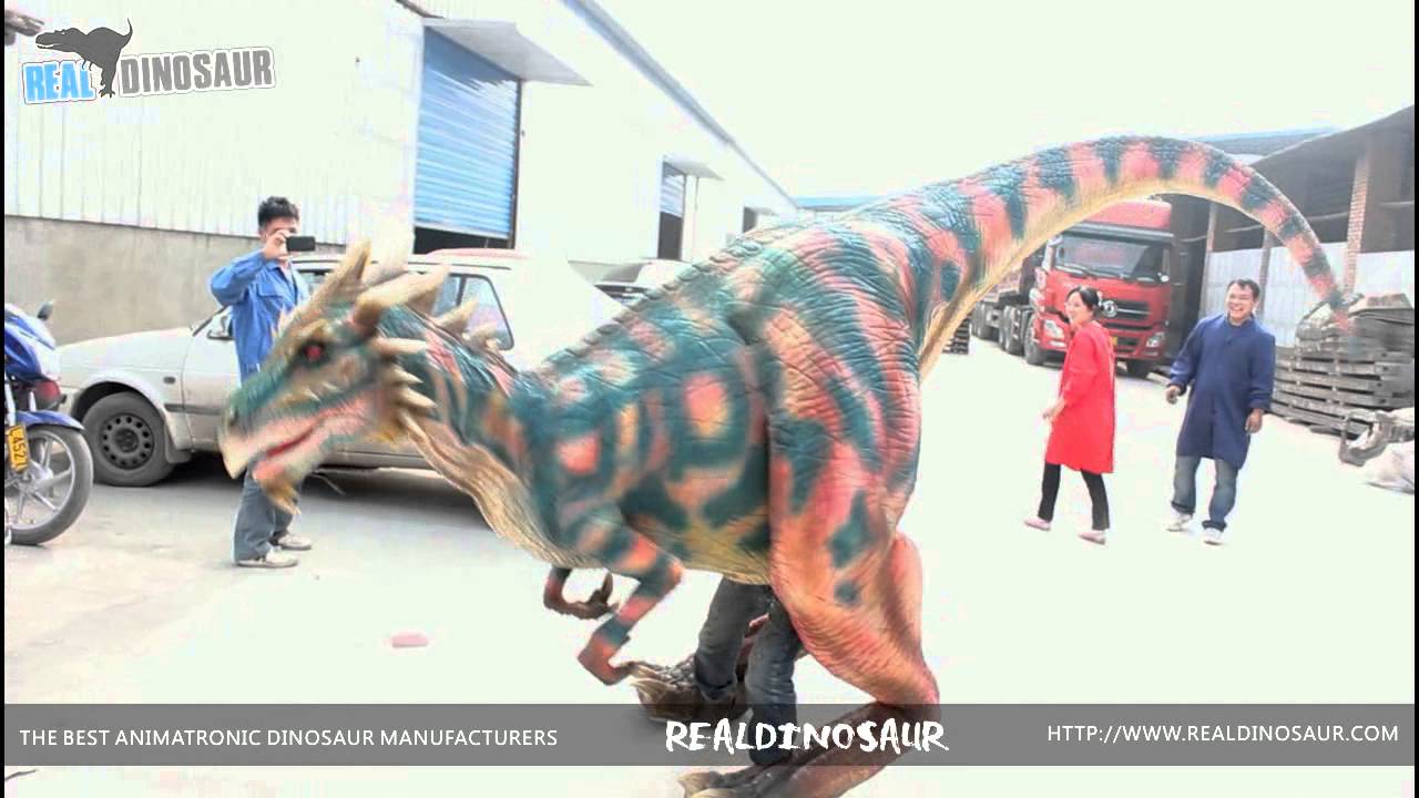 Walking dinosaur's puppet suit, the baby t-rex costume for adult - YouTube