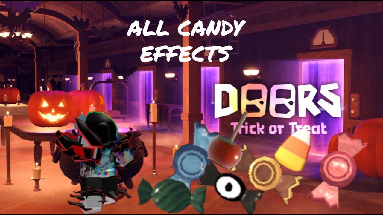 DOORS CANDY GUIDE (what each candy does in the Roblox Doors Trick Or ...