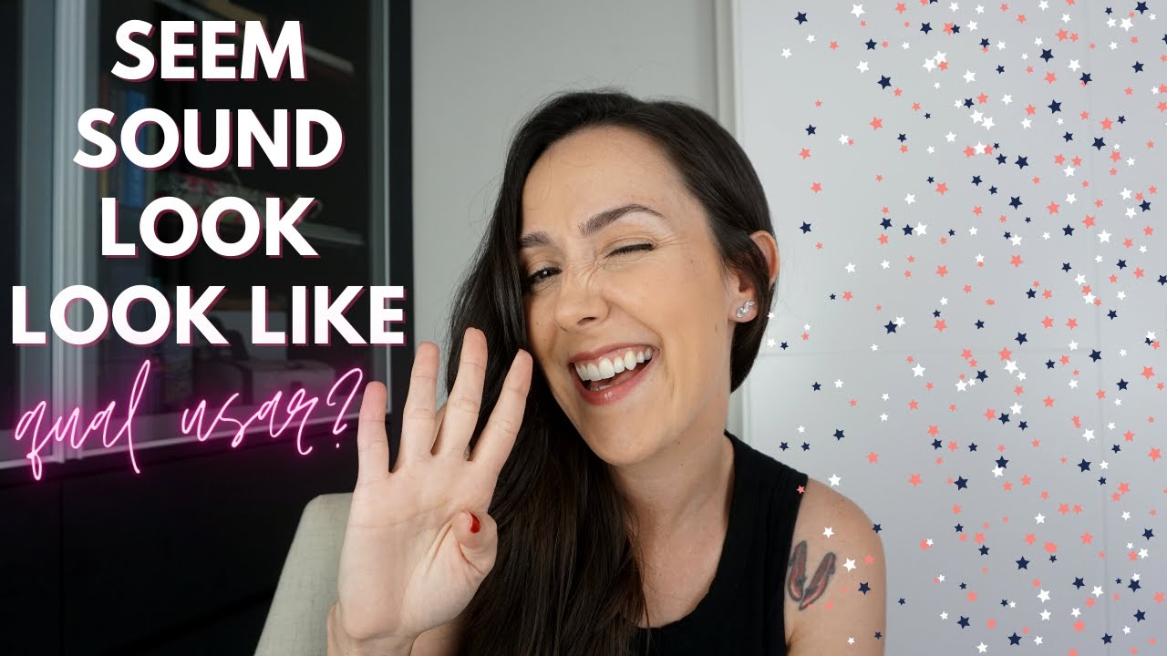 Qual a diferença entre: seem, look, sound, and look like? - YouTube