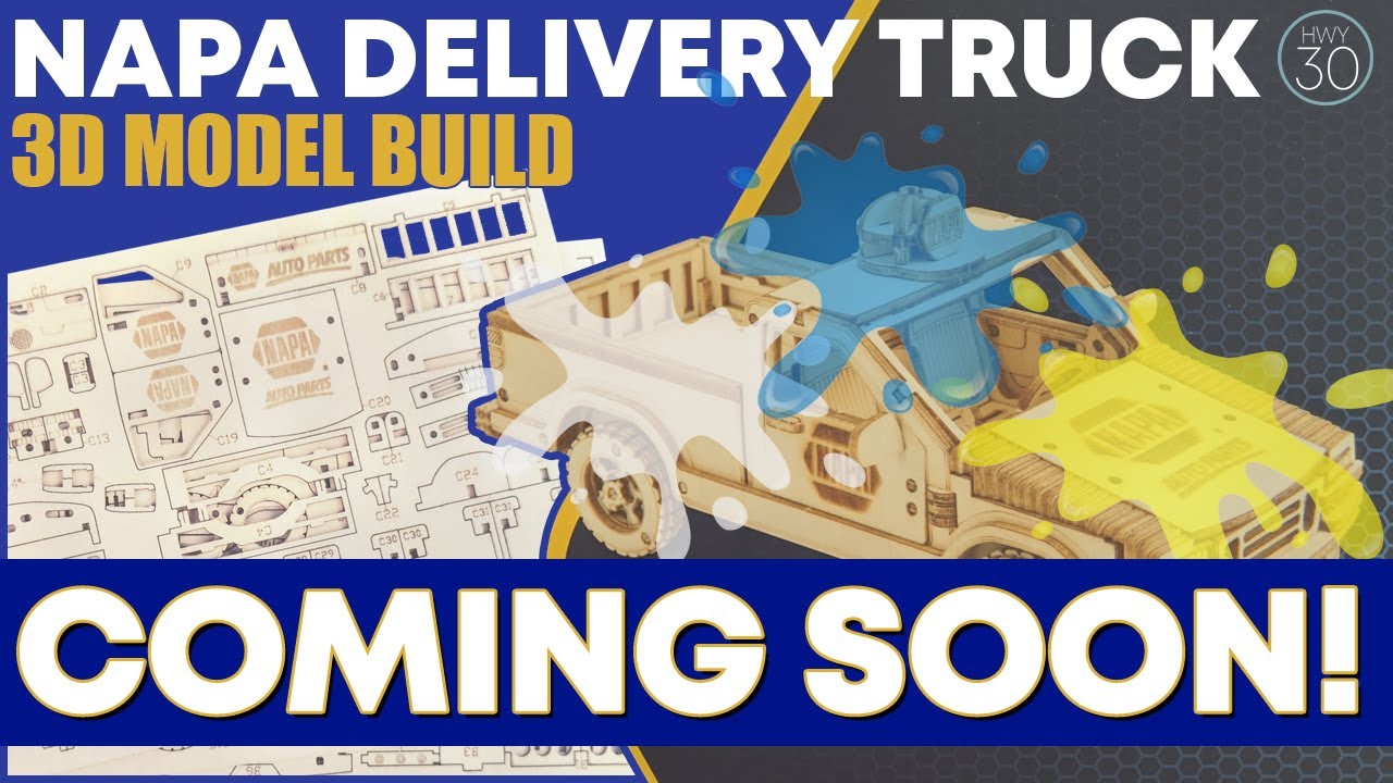NAPA Delivery Wooden Truck 3D Model WDTRKT21 Build - PAINT JOB COMING ...