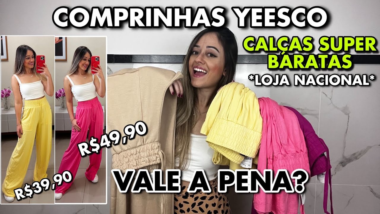 COMPRINHAS YEESCO PROVANDO TODOS OS LOOKS, YESCOO É CONFIÁVEL? | VALE A ...