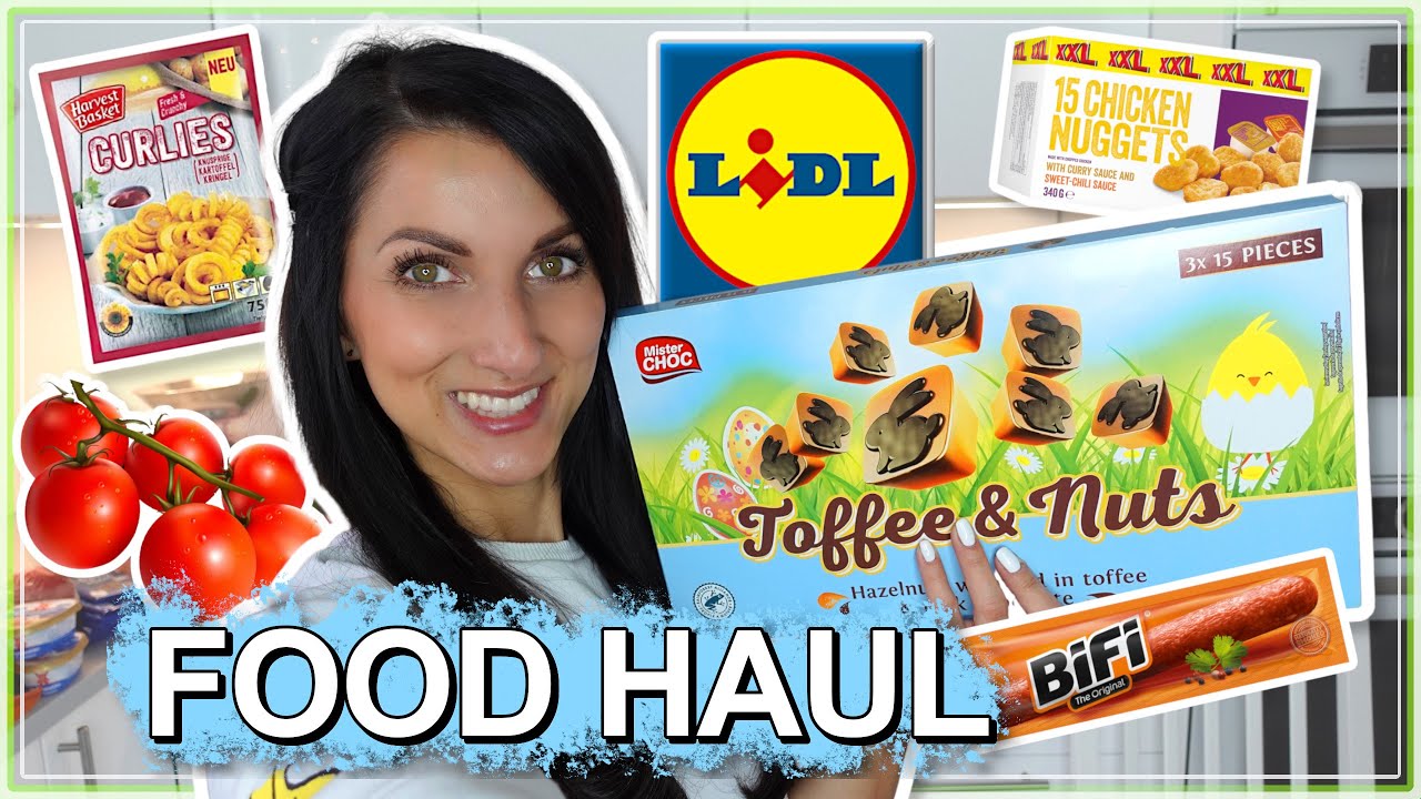 🍟110 € LIDL FOOD HAUL 🥒 Wocheneinkauf ausgewogene Ernährung ...