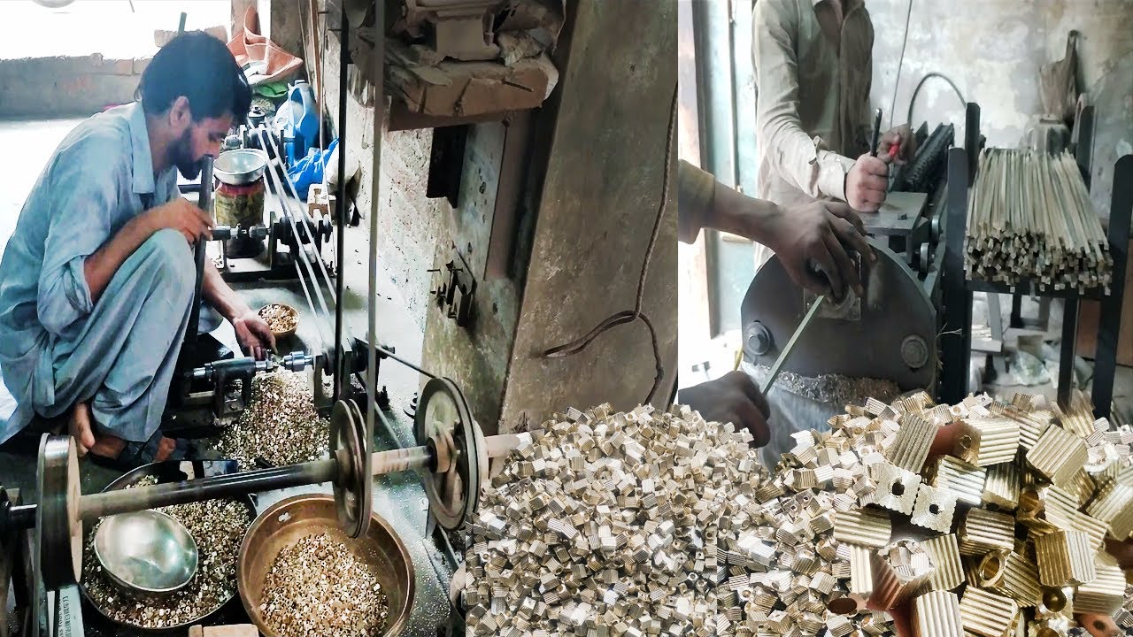 How To Make Brass Electrical Connectors in Local Factory | Mass ...