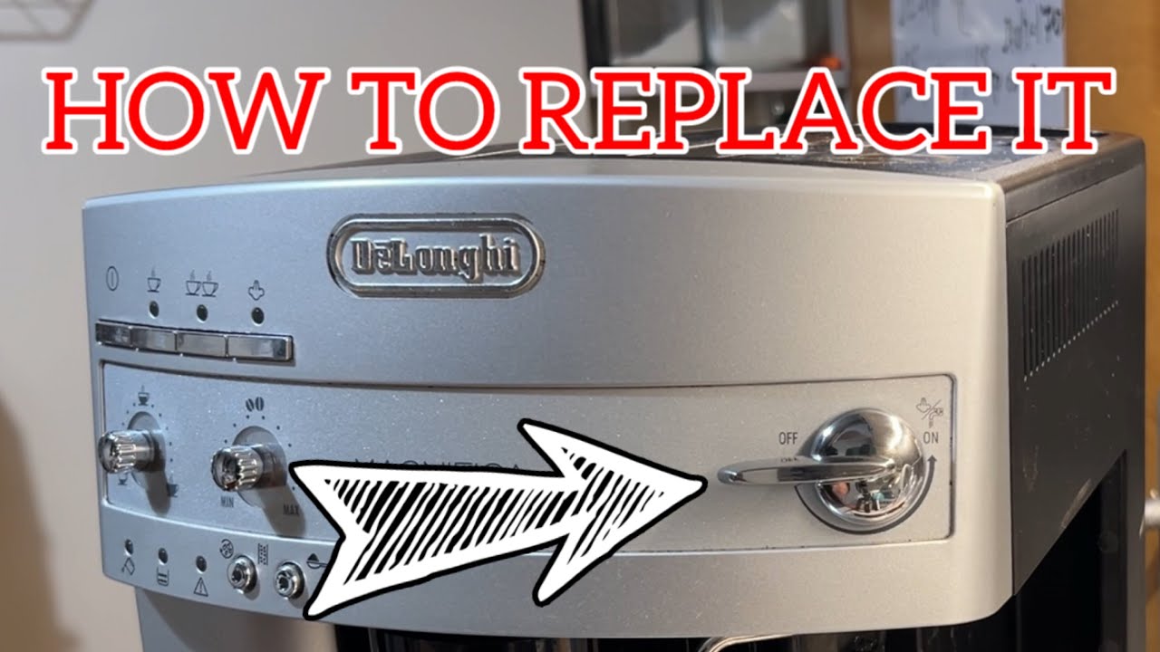 How to Replace Steam Hot Water Knob Lever on DeLonghi Magnifica Bean to ...