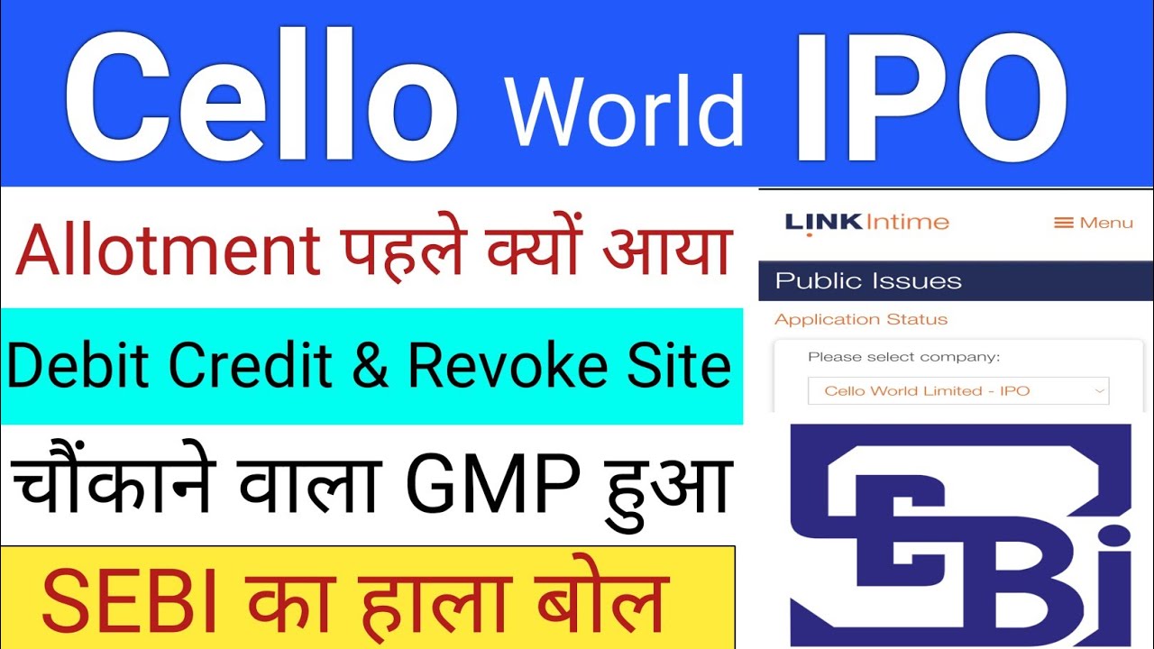 Cello World IPO | Cello World IPO GMP | Cello World IPO Allotment Out ...