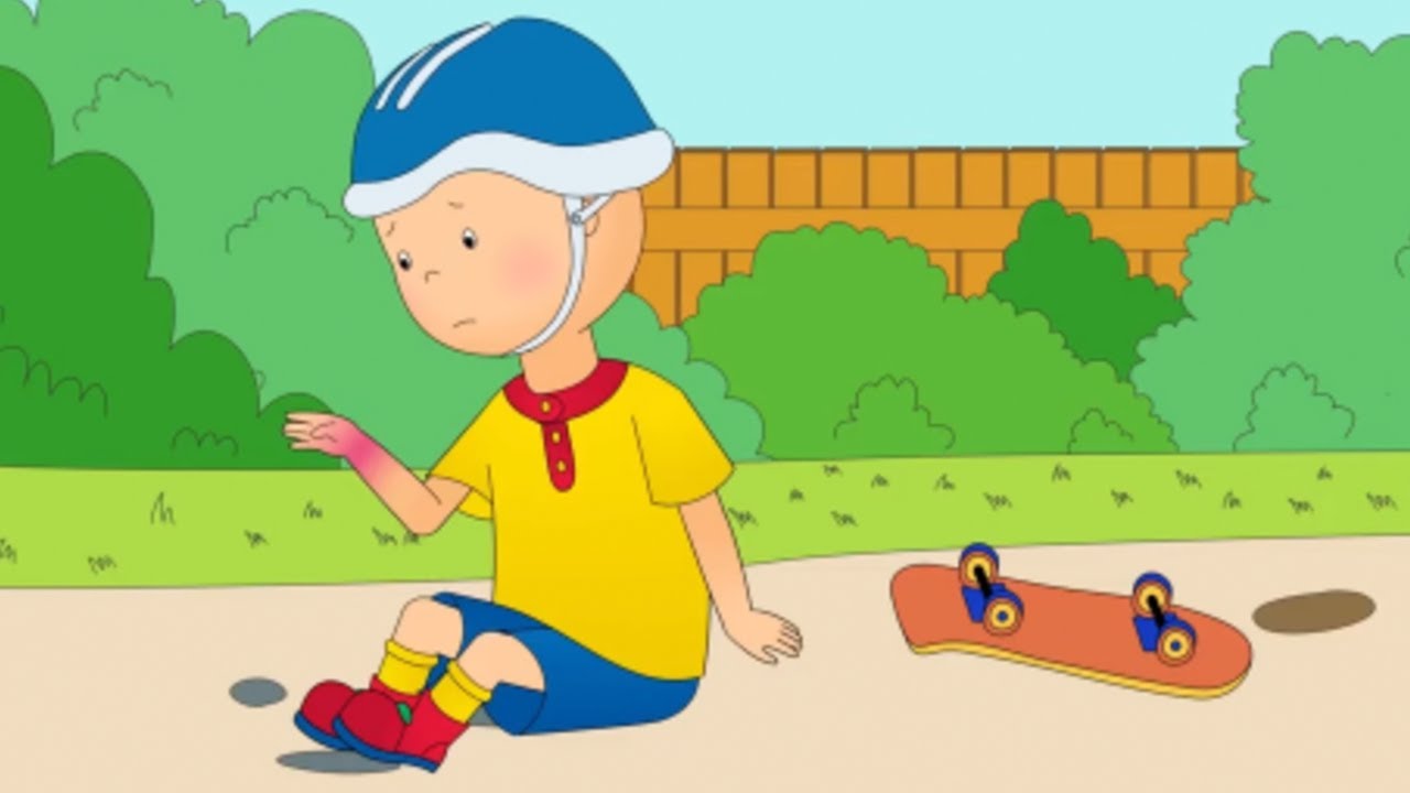 Caillou's Skateboard Trouble | Cartoons for Kids | Caillou's New ...
