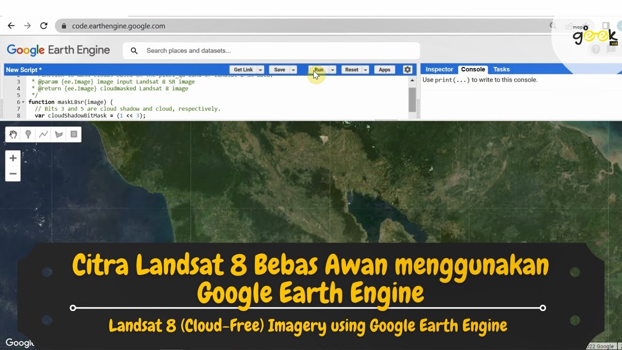 Citra Landsat 8 Bebas Awan menggunakan Google Earth Engine | Landsat 8 ...