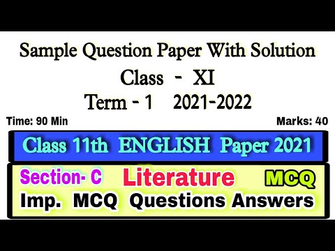 class 11 English paper 2021 solution | class 11 English | question ...
