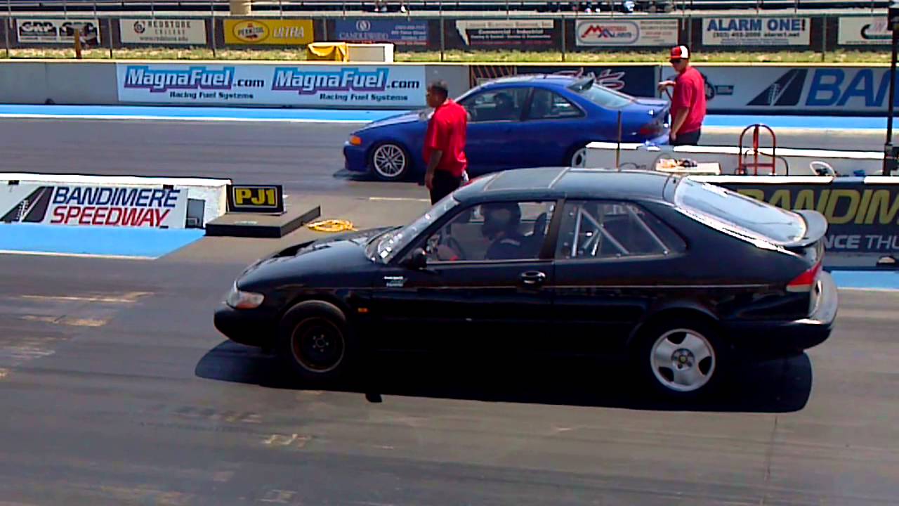 Saab NG900 VS Honda Integra, PSC Drag Race - YouTube
