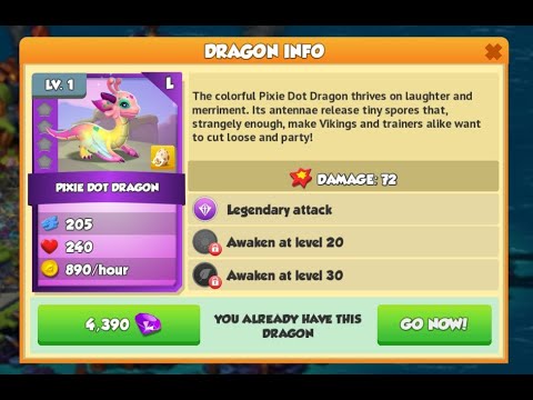 #DML [BLUE BLISS] How to get PIXIE DOT DRAGON ? - Dragon Mania Legends ...