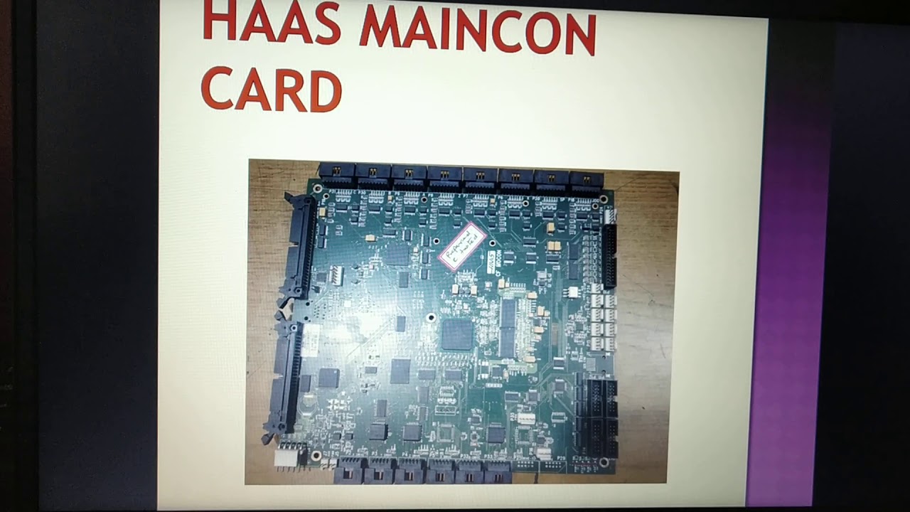 Haas Maincon card repair - YouTube