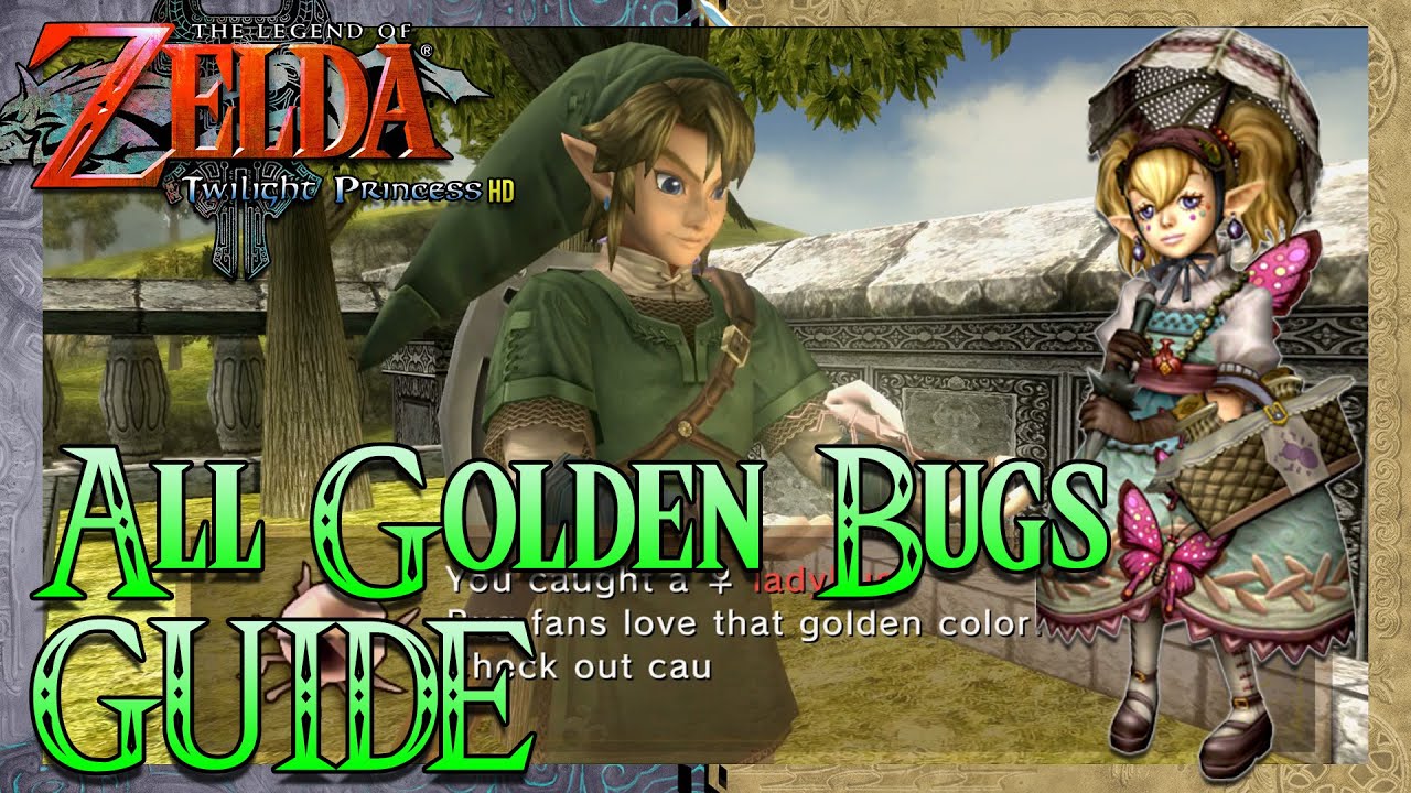 All Golden Bugs GUIDE! - The Legend of Zelda: Twilight Princess HD ...