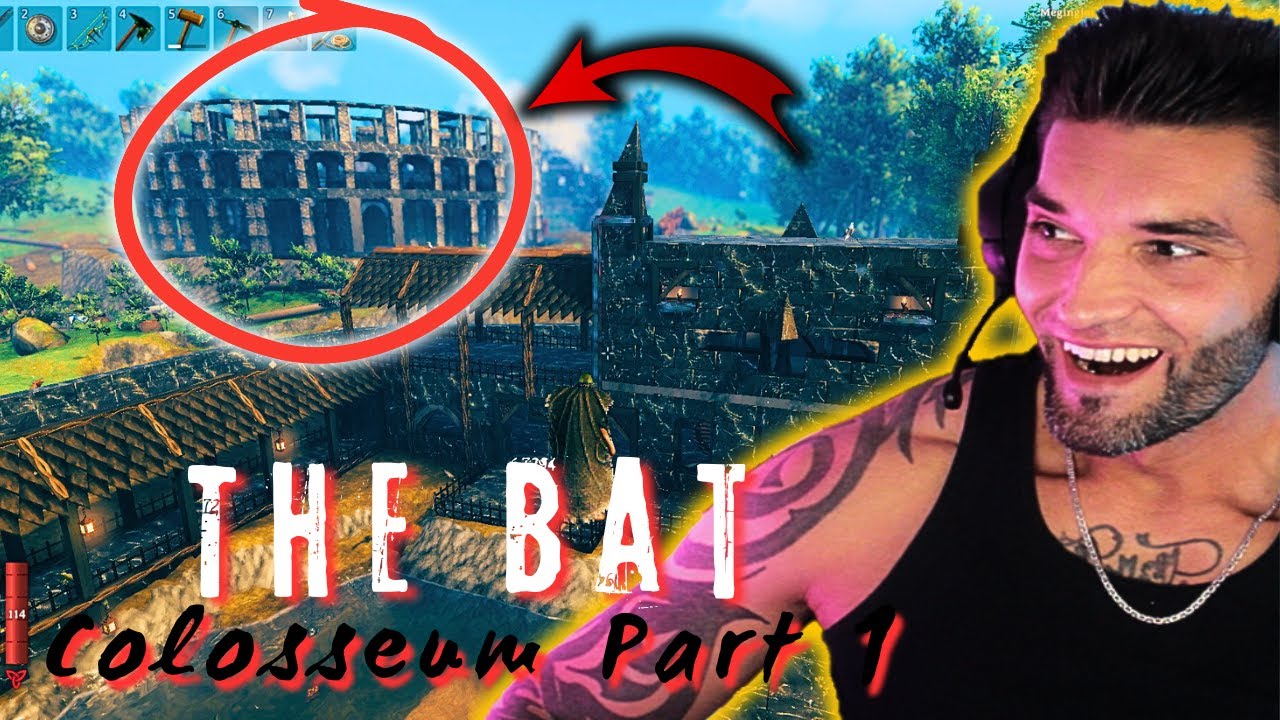 Building The Ultimate Bat Colosseum (Part 1) #Batman #Valheim - YouTube