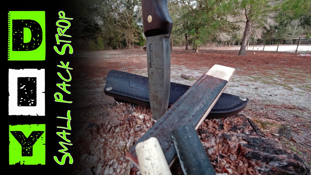 DIY Small Pack Strop - #knifesharpener #leahterstrop #diyprojects # ...