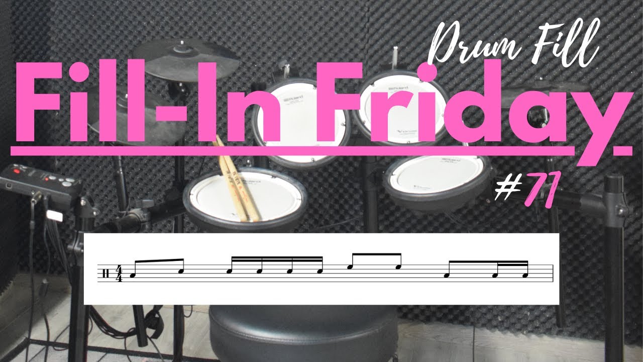 Fill-In Friday 71: 4/4 Drum Fill für Schlagzeug Anfänger und ...