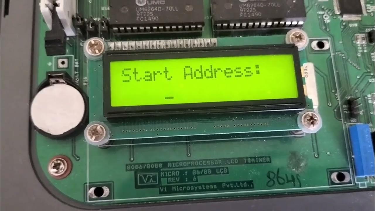 Execution of 16 bit subtraction program using 8086 kit ...