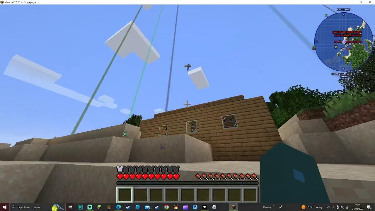 Minecraft flying mob battle with dinosaurs! - YouTube