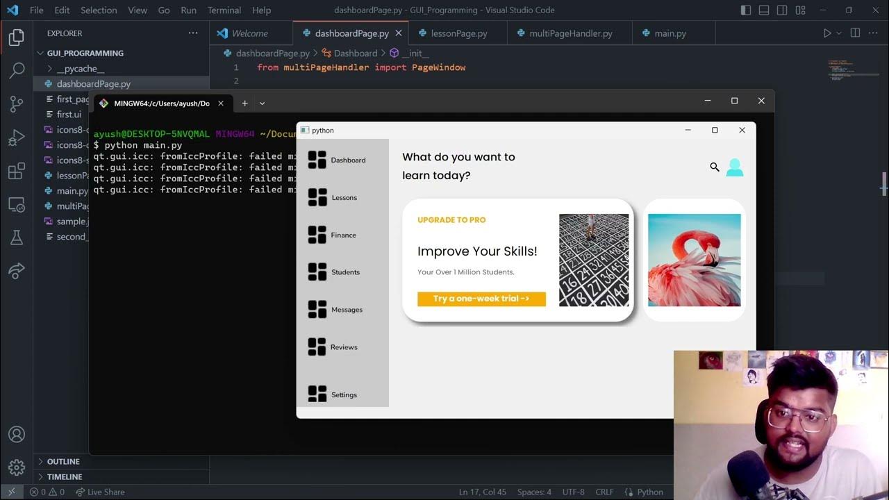 Add Drop Shadow to PyQT5 Python app | GUI Series | Part 12 | Python - YouTube