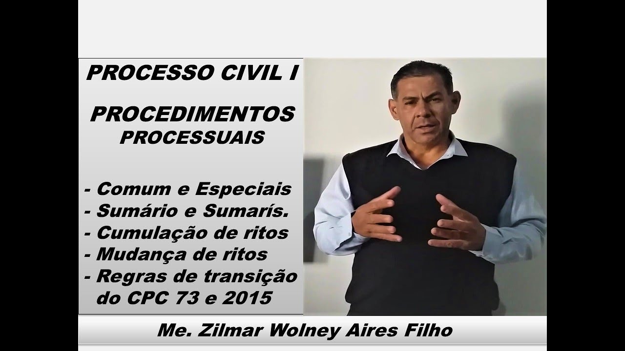 PROCEDIMENTO COMUM, PROCEDIMENTO ESPECIAL, RITO SUMÁRIO - PROCESSO CIVIL I - YouTube