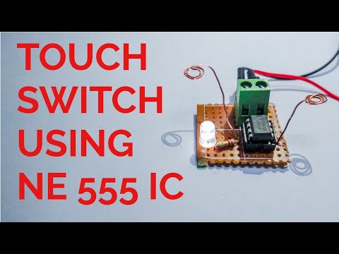 NE555 touch switch - YouTube