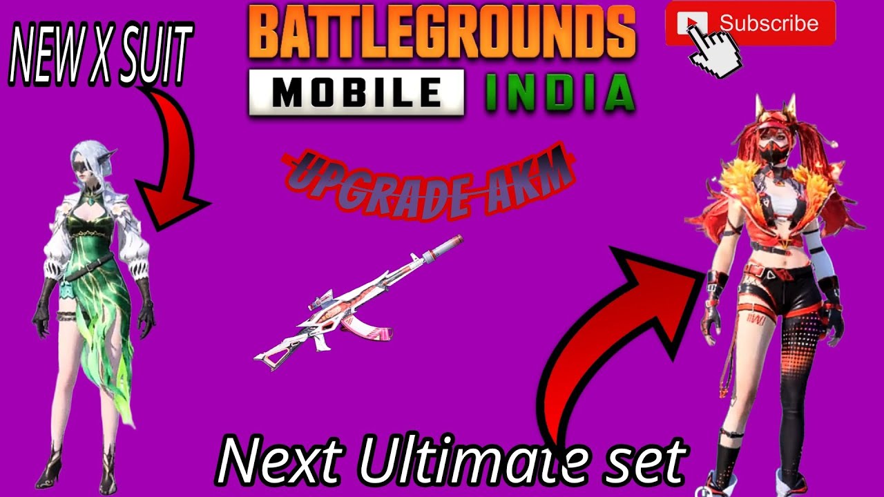 😱 New X suit bgmi | NEXT Ultimate set |Unlock the Ultimate AKM Upgrade ...