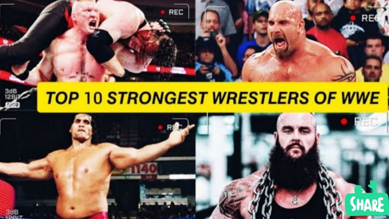 Top 10 Strongest Wrestlers Of WWE||WWE के सबसे ताकतवर रेसलरस Ft. Brock ...