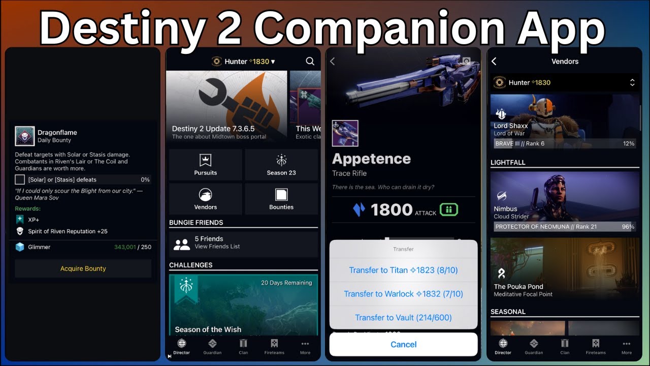 Destiny 2 Companion App Improves the Game - YouTube