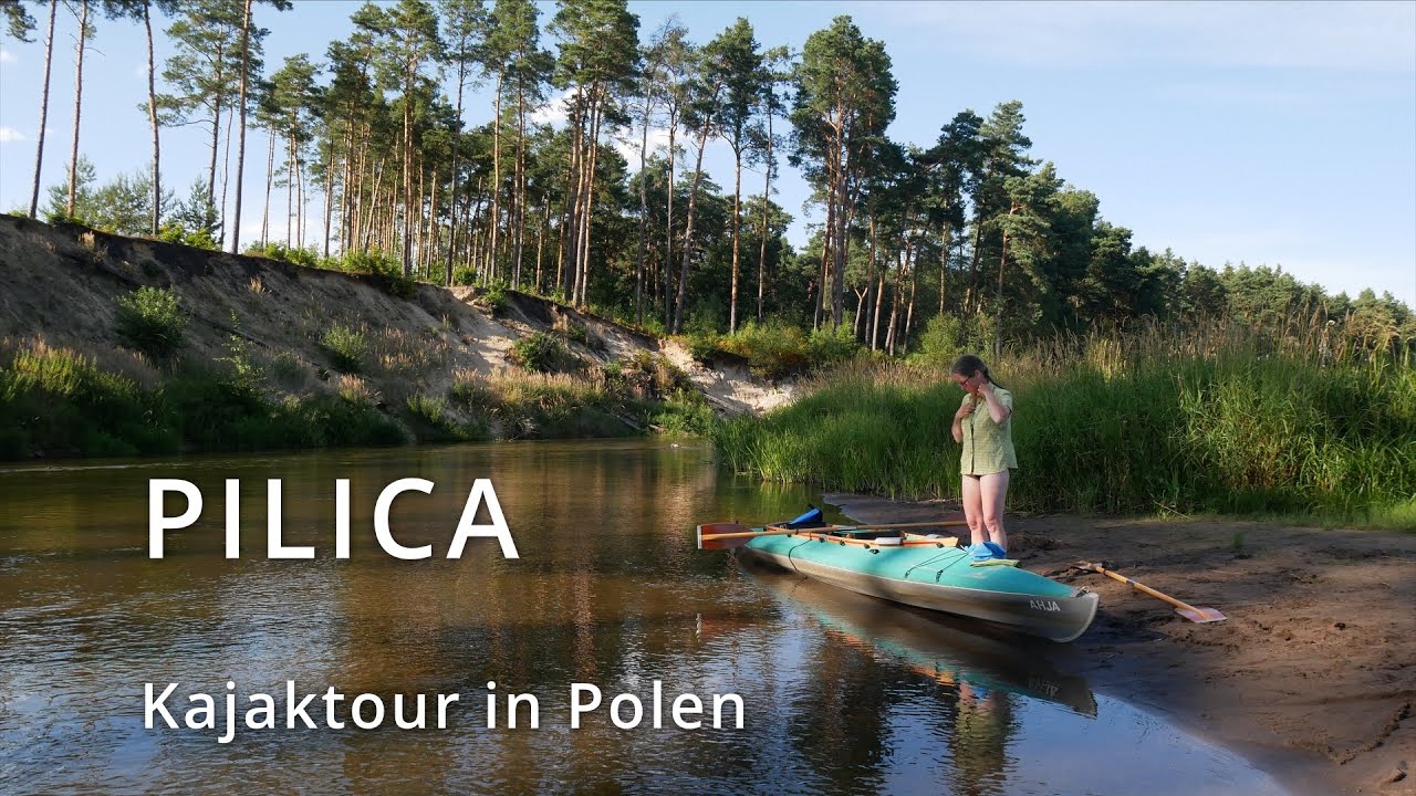 Pilica. Kajaktour mit dem Faltboot in Polen. Kayaking. Poland. Spływ ...