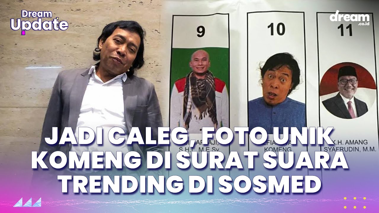 Jadi Caleg, Foto Unik Komeng di Surat Suara Trending di Sosmed - YouTube