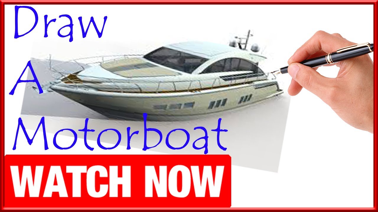 How To Draw A Motorboat - Learn To Draw - Art Space - YouTube