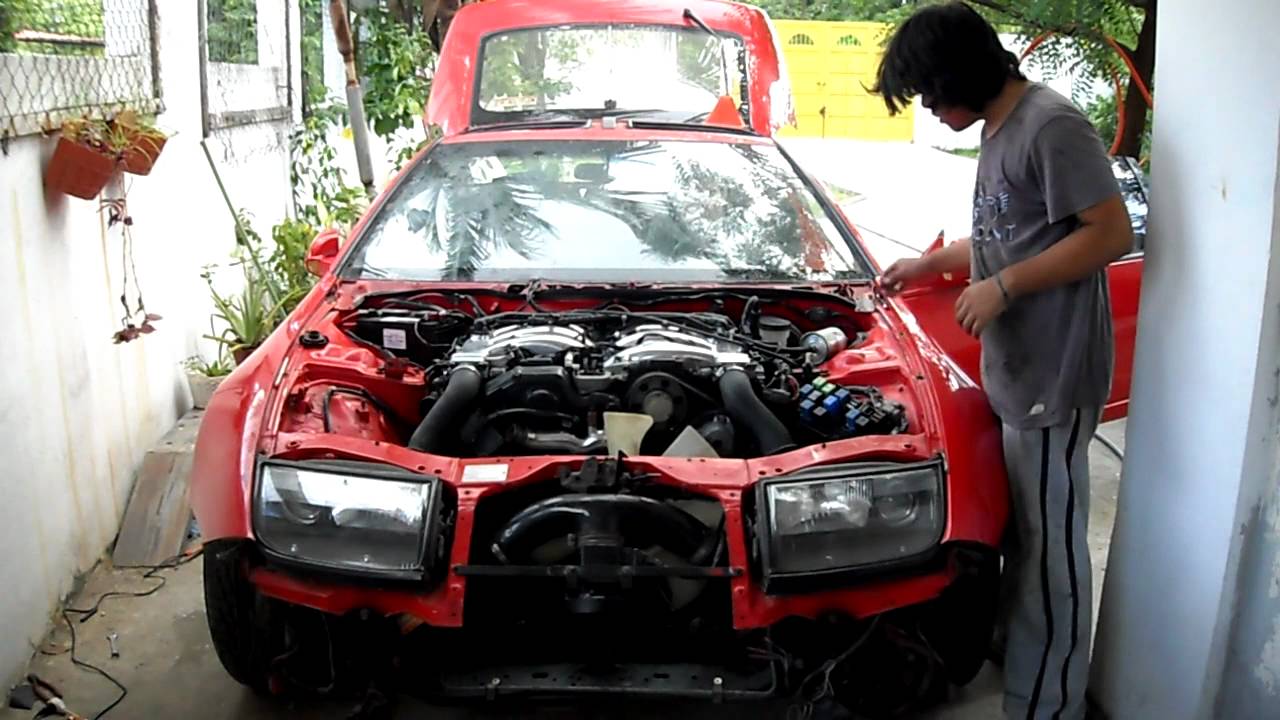 VG30DETT First start - YouTube