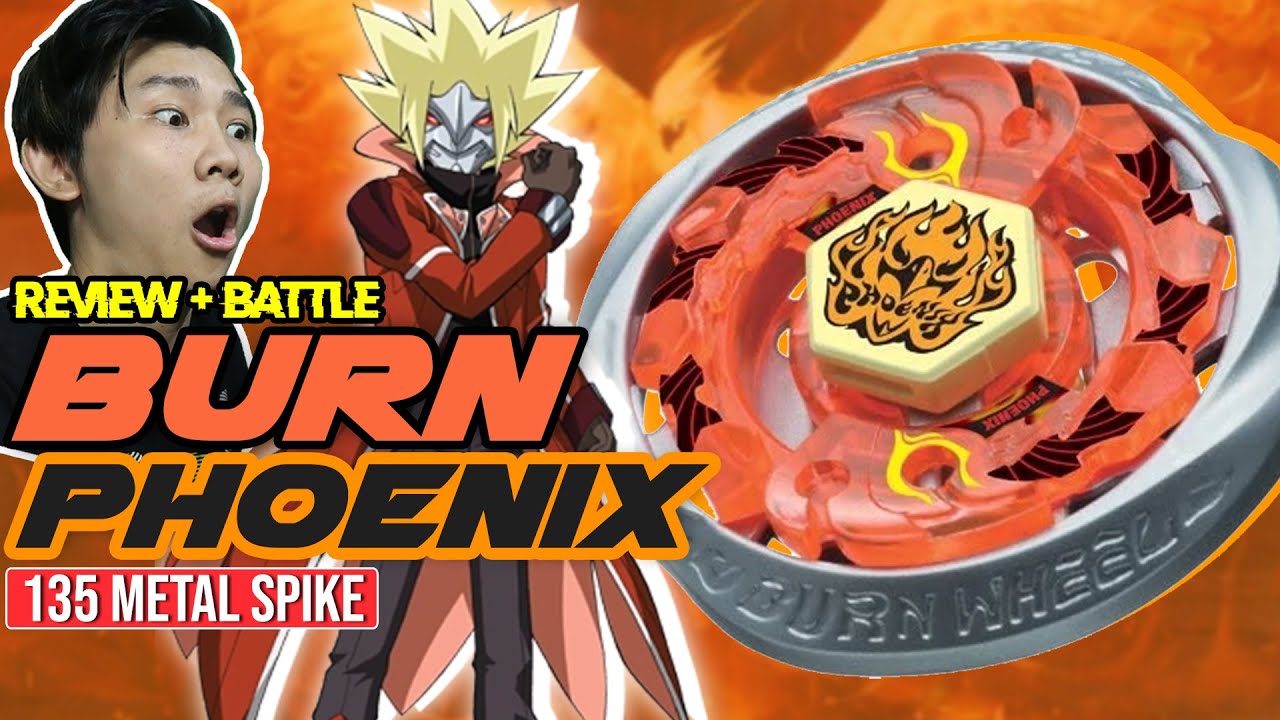 PANASNYA KEKUATAN STAMINA BURUNG PHOENIX! BEYBLADE METAL FIGHT BURN ...