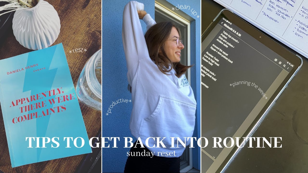 Sunday Reset // get back into routine // how to be productive - YouTube