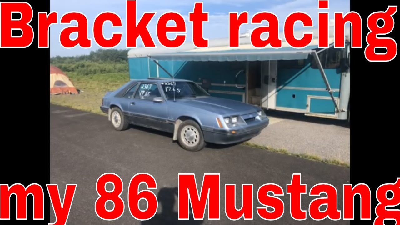 Drag racing my fox body in no-box - YouTube