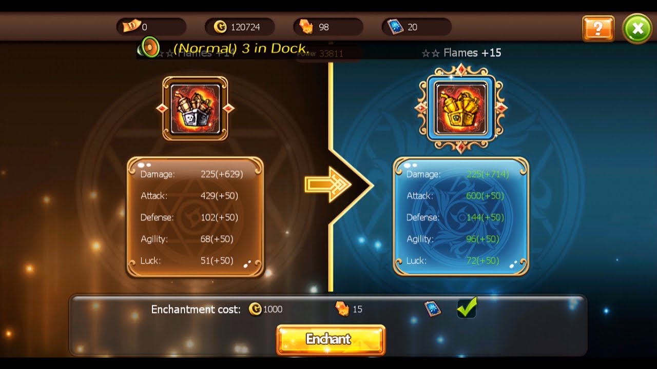 BOOMZ Mobile: +14 to +15 Enchant Weapon with 105 ES Only. - YouTube