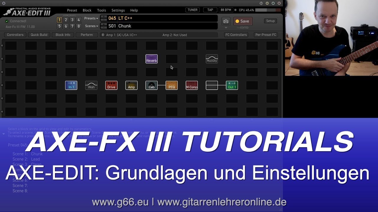 AXE FX III: Axe-Edit (1/3) Grundlagen und Einstellungen - YouTube