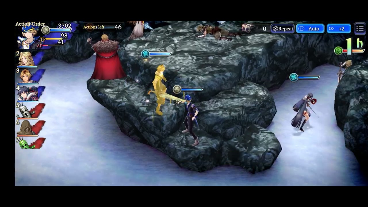 WOTV FFBE - FF6 Kefka Trials of Reckoning - 13k Auto (Kmont/Tidus/Pharm/Celes/Locke) - YouTube