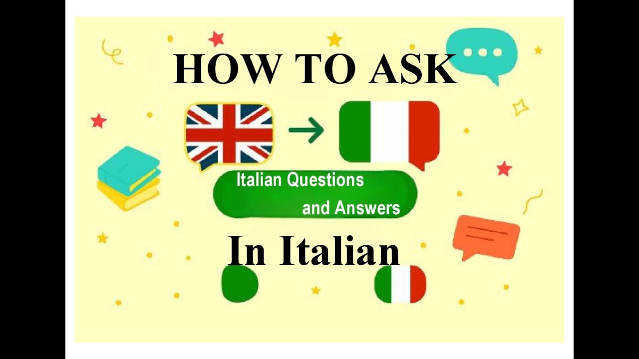 How to Ask Questions in Italian. Essential Italian Questions with ...